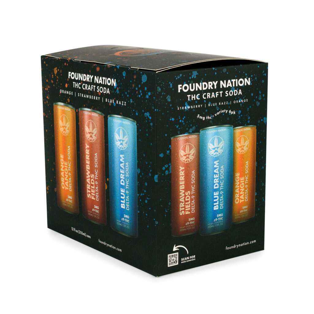 Foundry Nation THC Drinks & Sodas in Classic & Modern Flavors