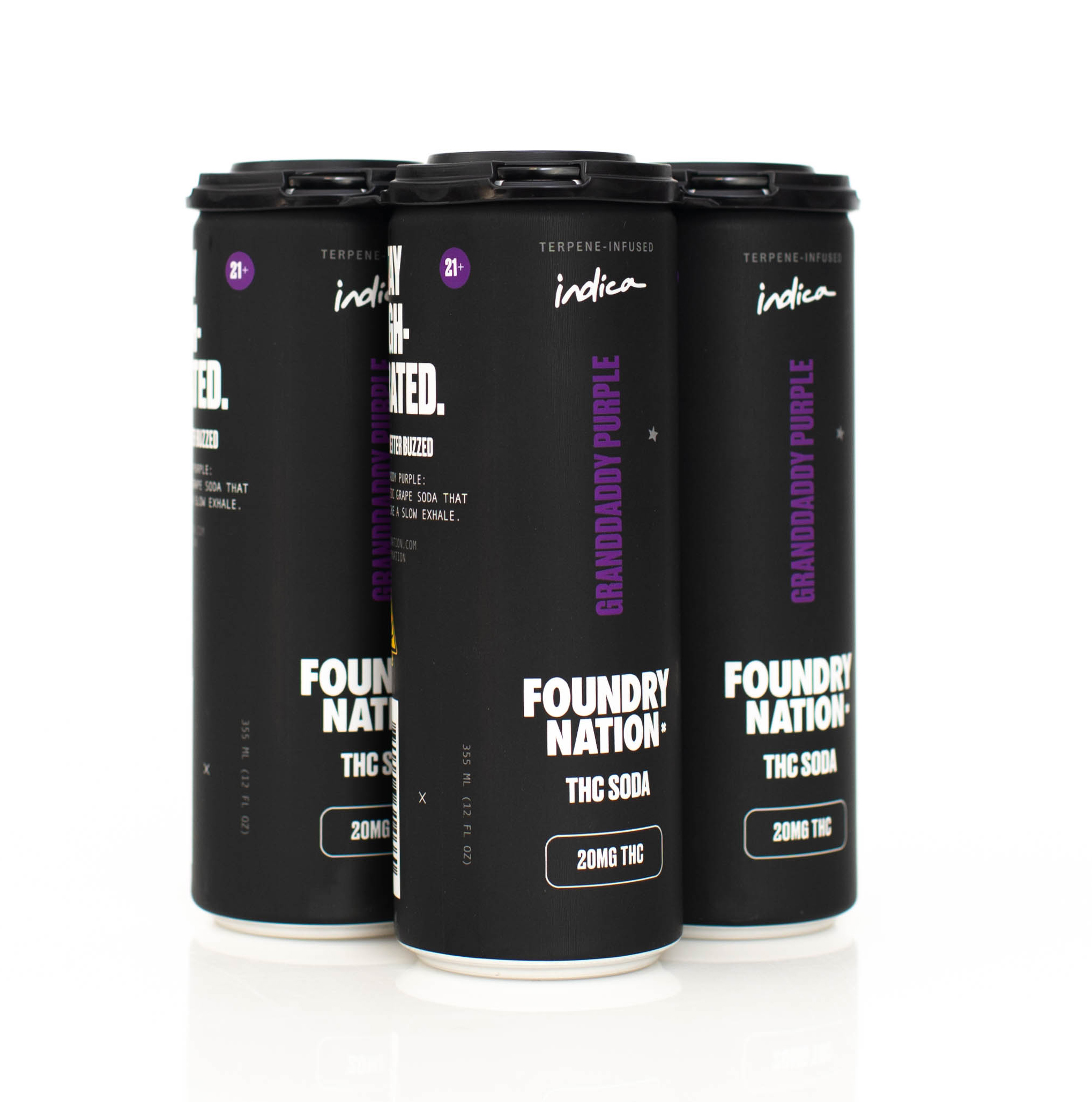 20mg THC Soda - Grandaddy Purple | Foundry Nation