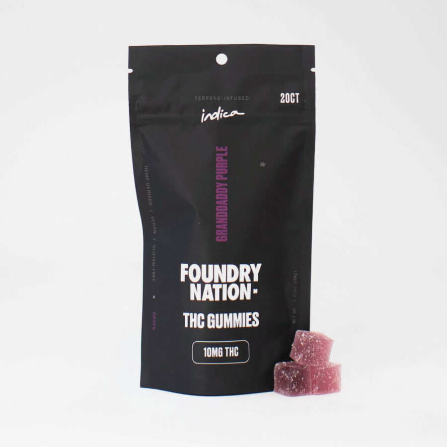 Granddaddy Purple THC Gummies | 10mg | Foundry Nation